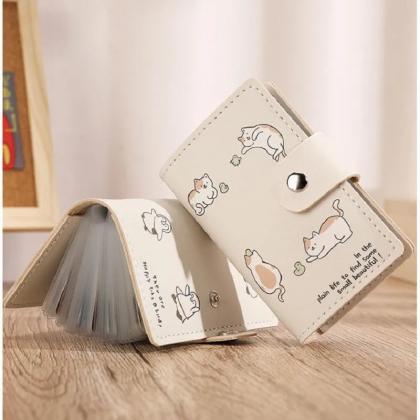 Cute Cat Themed Card Holder Wallet on Luulla