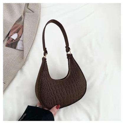 Elegant Olive Green Leather Shoulder Bag on Luulla