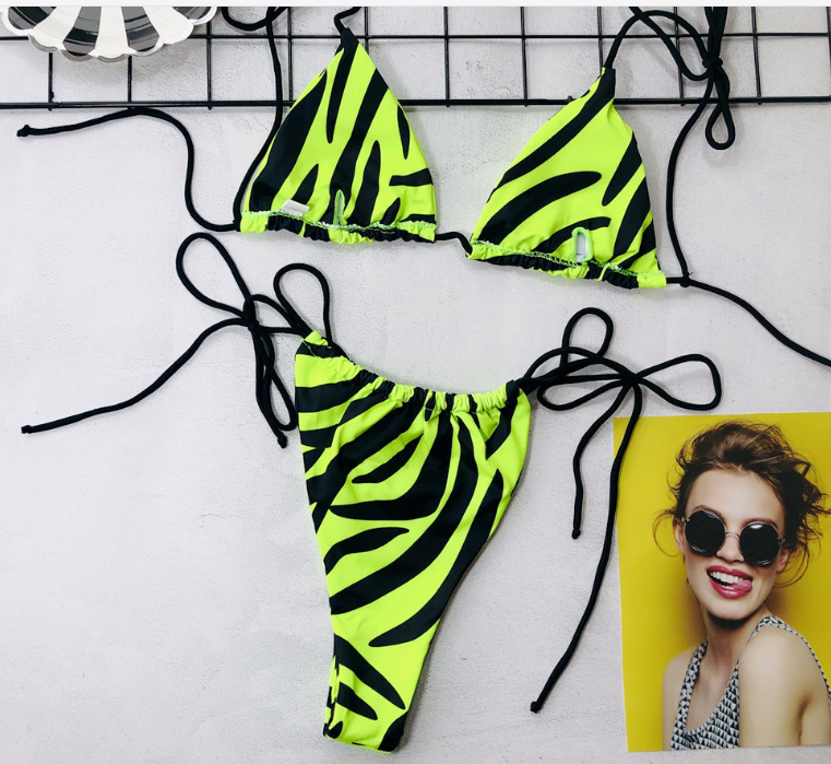 Burst Animal Print, Ladies Split Bikini. on Luulla