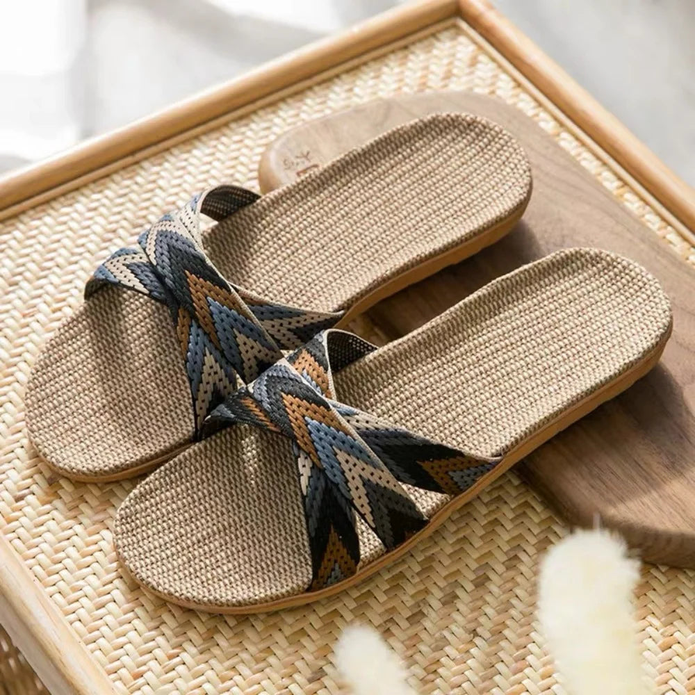 Comfort Woven Summer Slippers For Men Women on Luulla