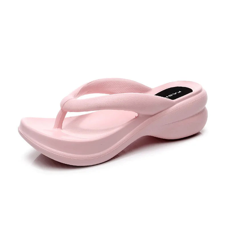 Pink Platform Flip Flops For Women Comfort on Luulla