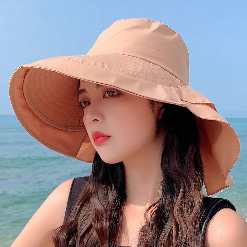 Wide Brim Foldable Sun Hat For Women on Luulla