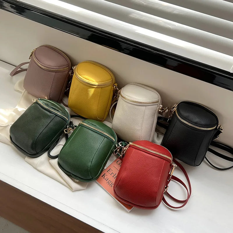 Leather Mini Crossbody Bag Assorted Colors Collection on Luulla