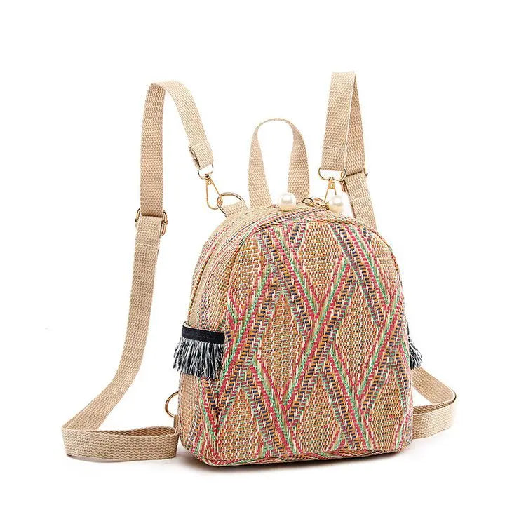 Bohemian Style Mini Backpack With Adjustable Straps on Luulla