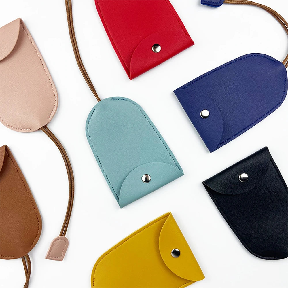 Colorful Leather Pouches With Snap Button Closure on Luulla