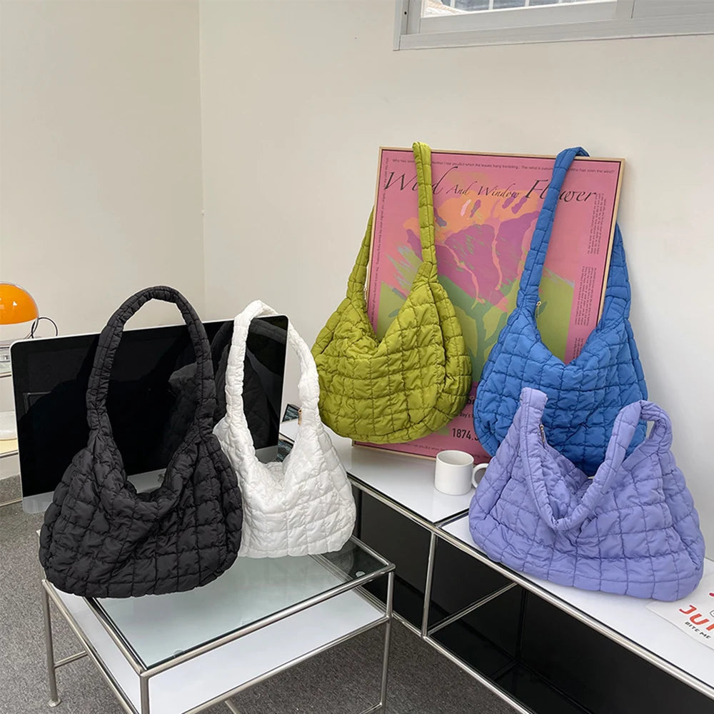 Quilted Fashion Shoulder Bags In Assorted Colors on Luulla