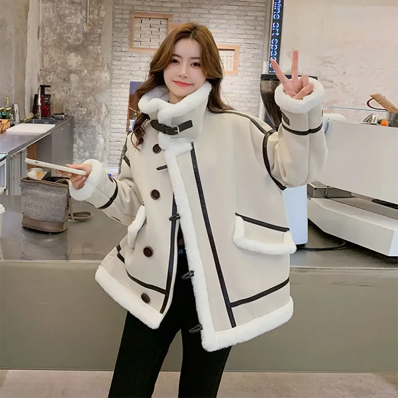Cozy Winter Coat With Stylish Button Design on Luulla